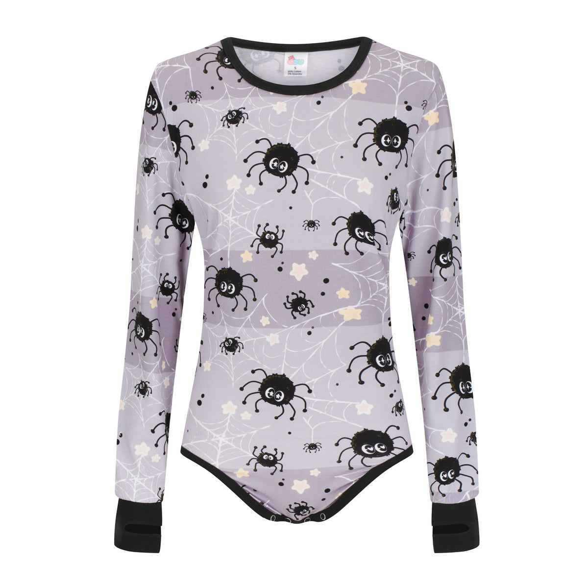 ODU Itsy Bitsy Spiders Long Sleeve Bodysuit with Thumb Hole – My Inner Baby