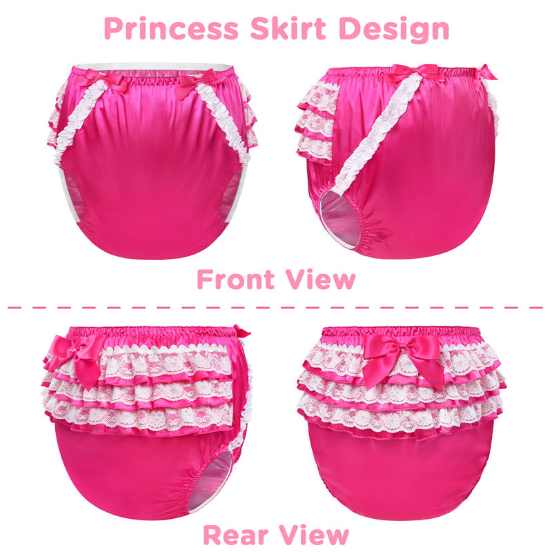 LFB Pretty in Rose Satin Adult Diaper Cover - Rose – My Inner Baby