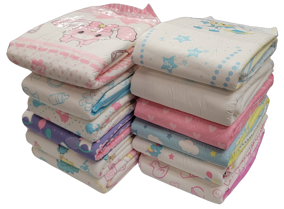 Little for Big 12 piece Diaper Sampler – My Inner Baby
