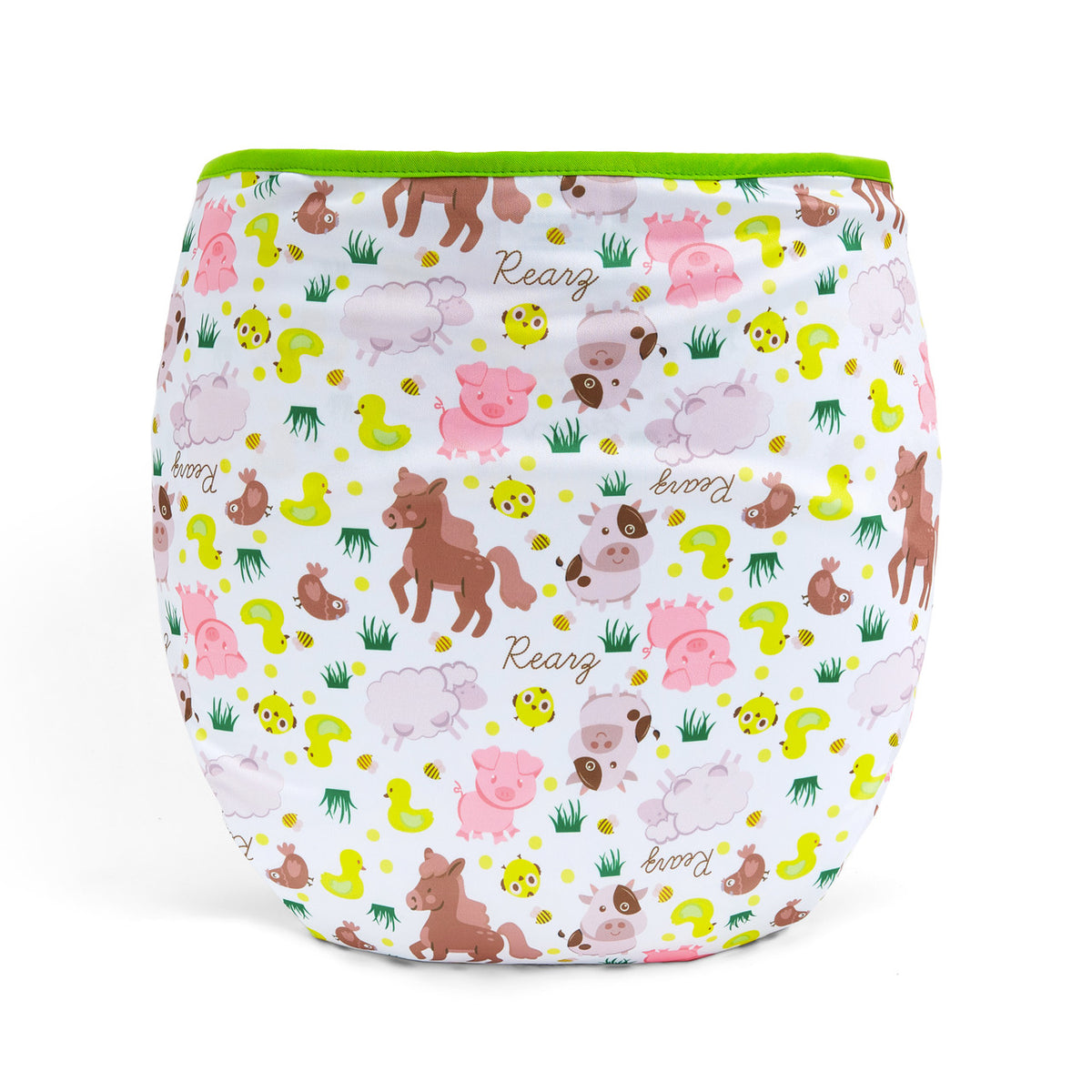 Adult Diaper Wrap - Green Trim Barnyard – My Inner Baby