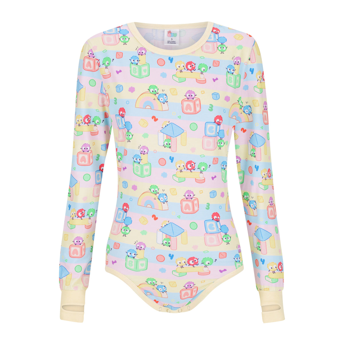 ODU Puff Pals Long Sleeve Bodysuit with Thumbhole – My Inner Baby