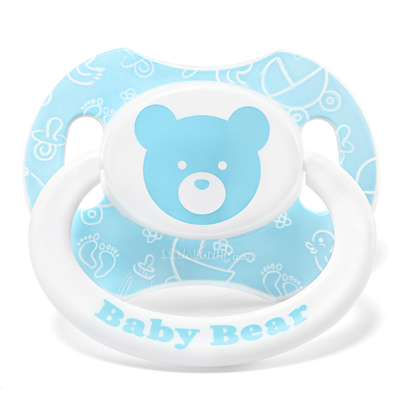 LFB Gen II Adult size Pacifier - Baby Bear - Blue – My Inner Baby