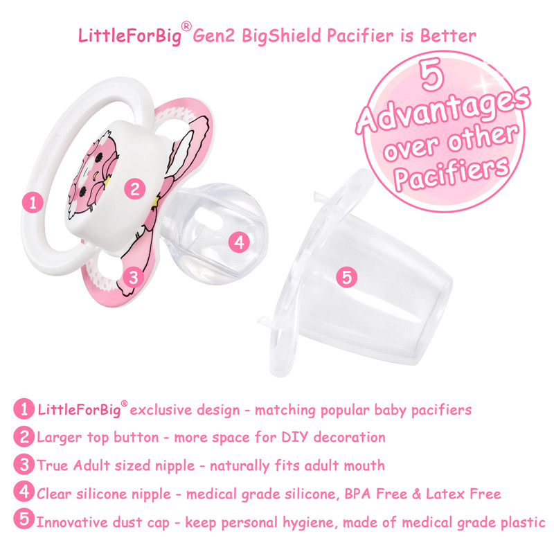LFB Gen II Adult size Pacifier - Baby Girl – My Inner Baby