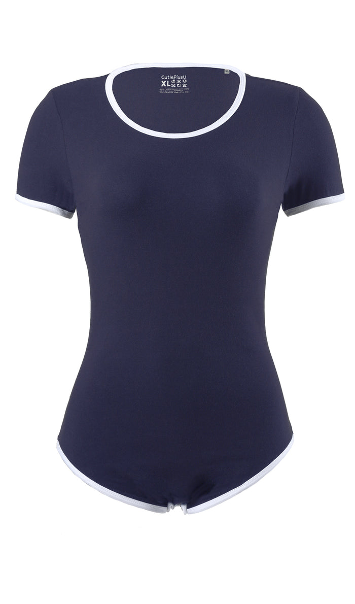 CutiePlusU Solid Color Bodysuit - Mazarine Blue – My Inner Baby