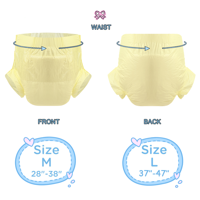 CutiePlusU Yellow Adult Diapers – My Inner Baby