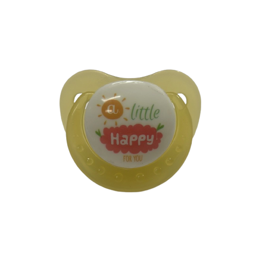 Adult Size 6 Pacifier - A Little Happy For you - Yellow – My Inner Baby